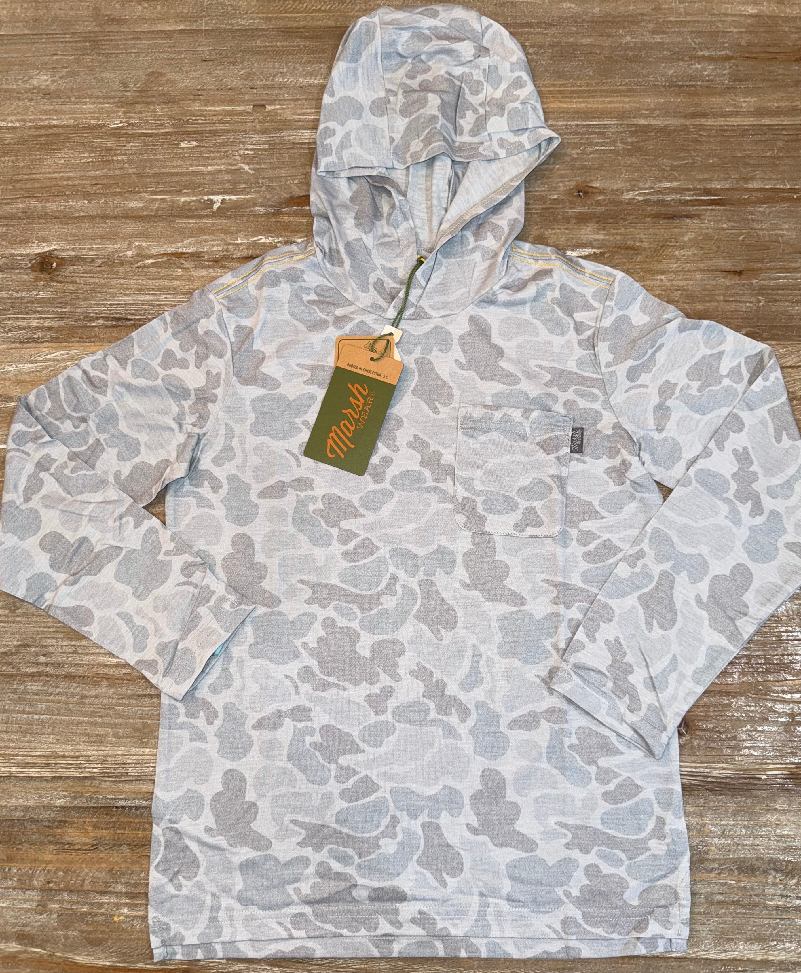 Buxton Hagood Gray Camo Boys Hoodie – Lily Love Children’s Boutique
